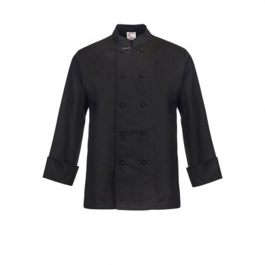Classic Black Chefs Jacket - Long Sleeve