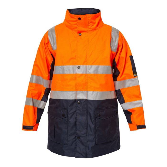 HURRICANE Hi Vis Waterproof Jacket With Tape